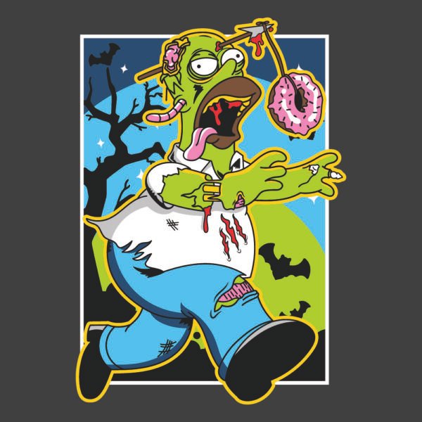 Homero Simpson zombie halloween - FactoryVector