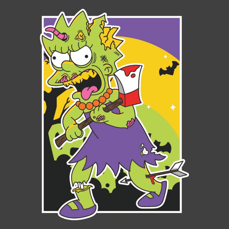 Lisa Simpson zombie halloween - FactoryVector